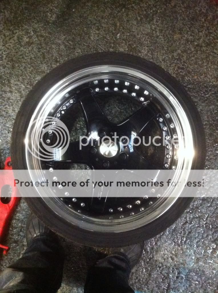 19x10j/11.5j Low offset NKB Cup 3 piece Split Rims with tyres ...