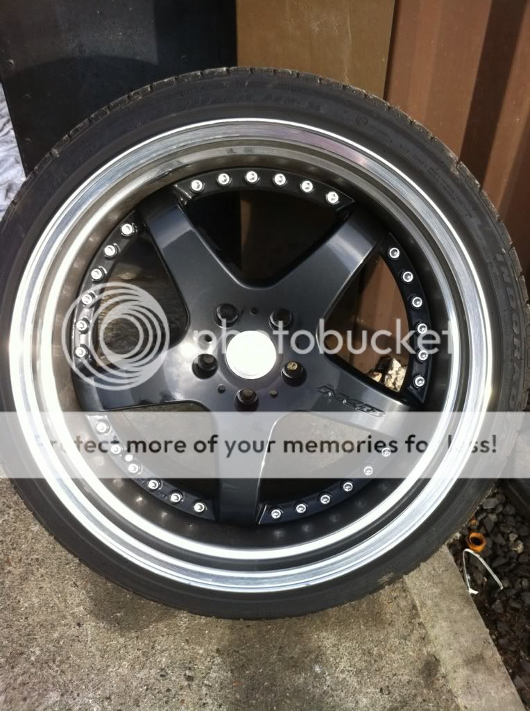 19x10j/11.5j Low offset NKB Cup 3 piece Split Rims with tyres ...