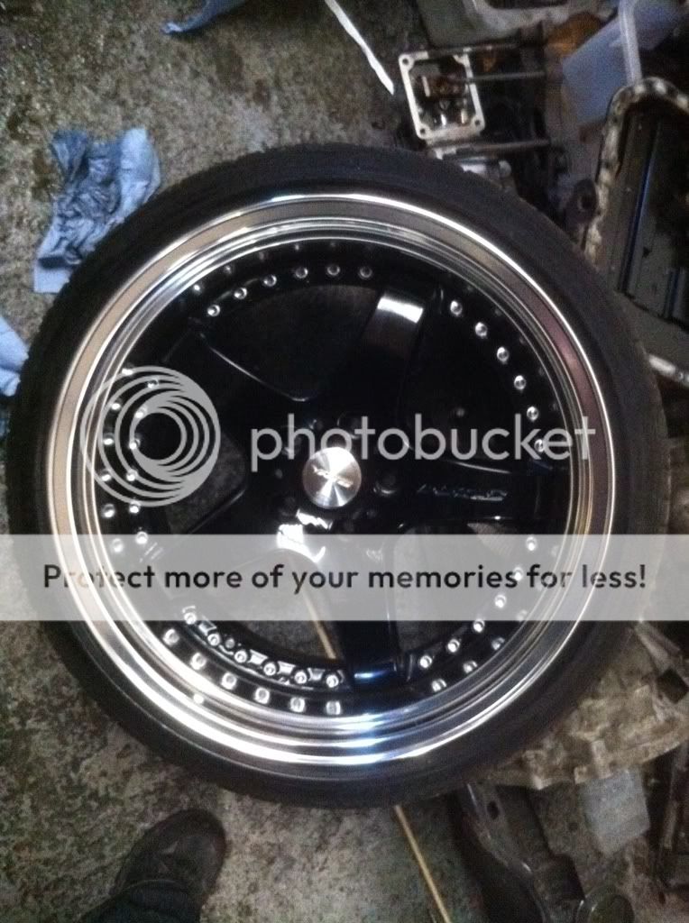 19x10j/11.5j Low offset NKB Cup 3 piece Split Rims with tyres ...