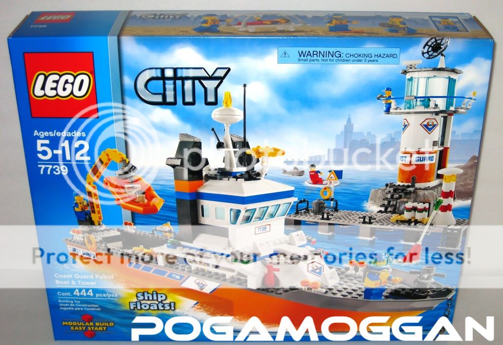 NEW SEALED LEGO 7739 COAST GUARD PATROL BOAT TOWER CITY