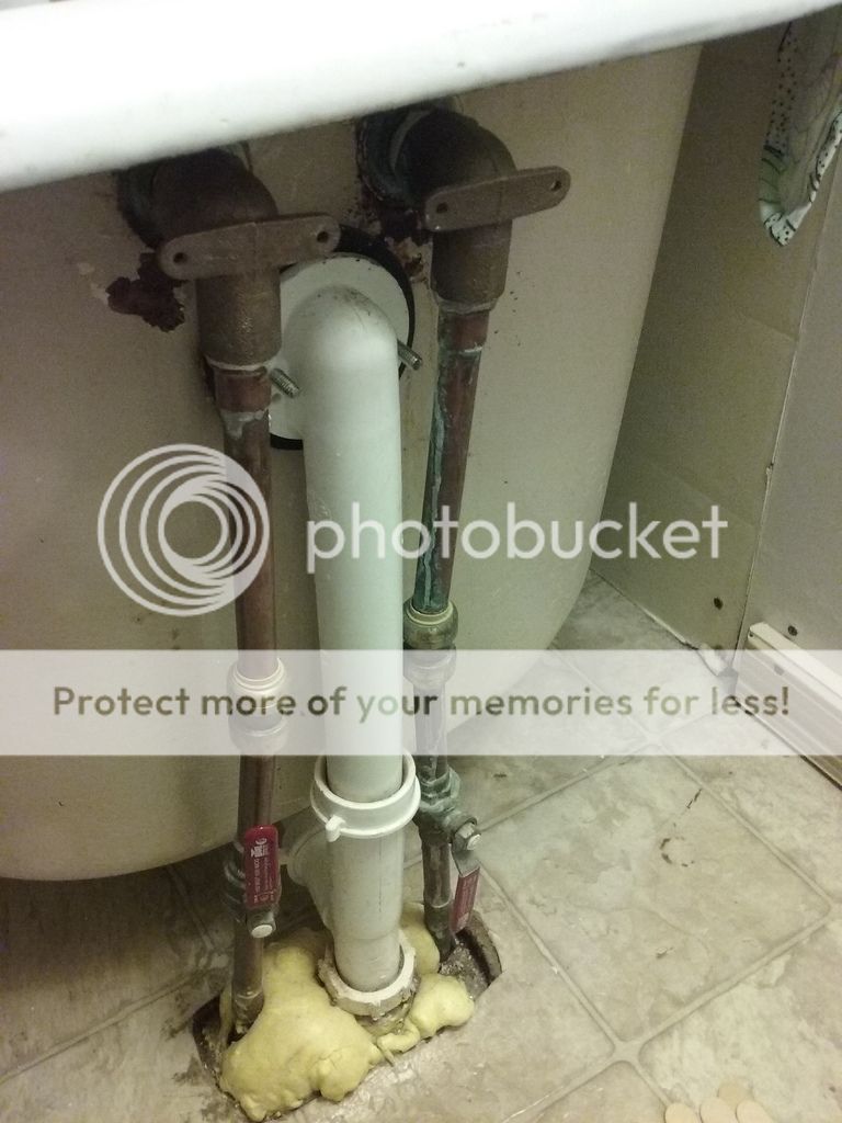 Installing new clawfoot tub faucet | Plumbing Forums - Professional ...