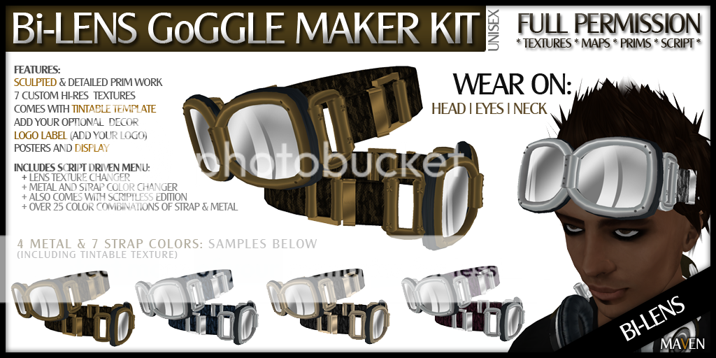 Bi-Lens Goggle Maker Kit and Template – Full Permission | MAVEN, INC ...