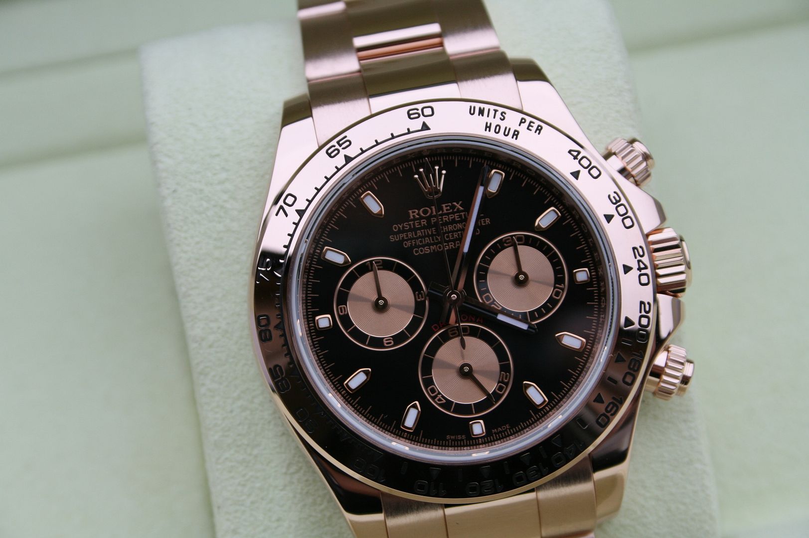 TimeZone : TZ Showcase » FS: Rolex Daytona Rose Gold 18K 116505 ...