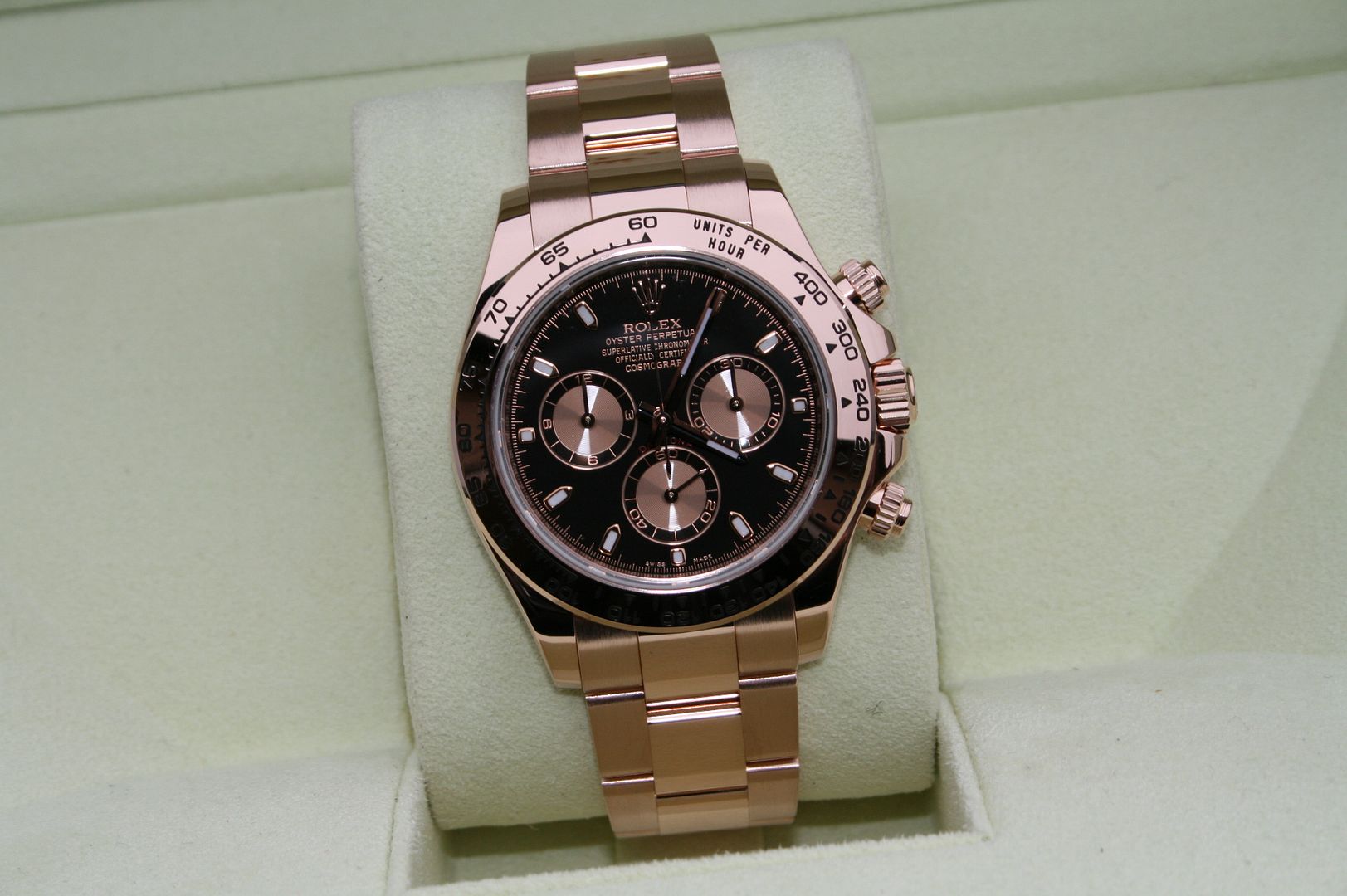 TimeZone : TZ Showcase » FS: Rolex Daytona Rose Gold 18K 116505 ...