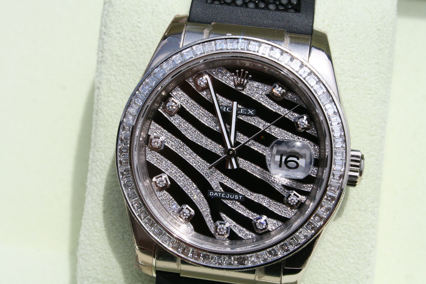 WatchNet: Luxury Time: FS: Rolex Zebra Datejust 18K Diamond 116189 in ...