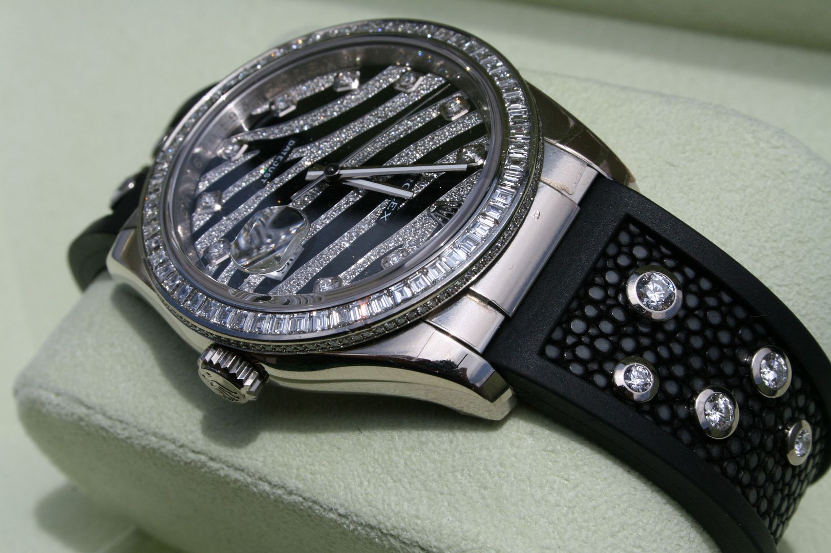 WatchNet: Luxury Time: FS: Rolex Zebra Datejust 18K Diamond 116189 in ...